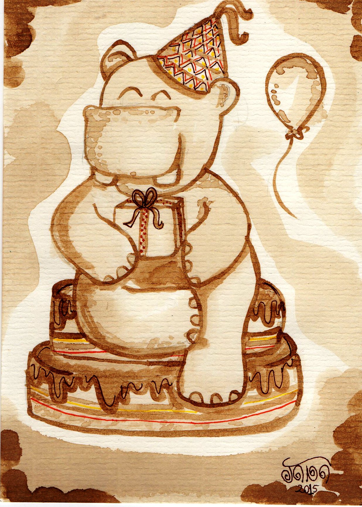 Coffeelings AmarAmor - Coffee-art on Hahnemühle Watercolour postcards ...