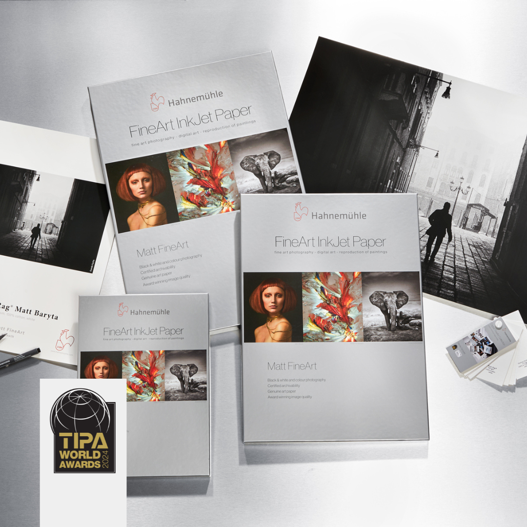 TIPA World Awards 2024 for three Baryta Papers and the Hahnemühle App
